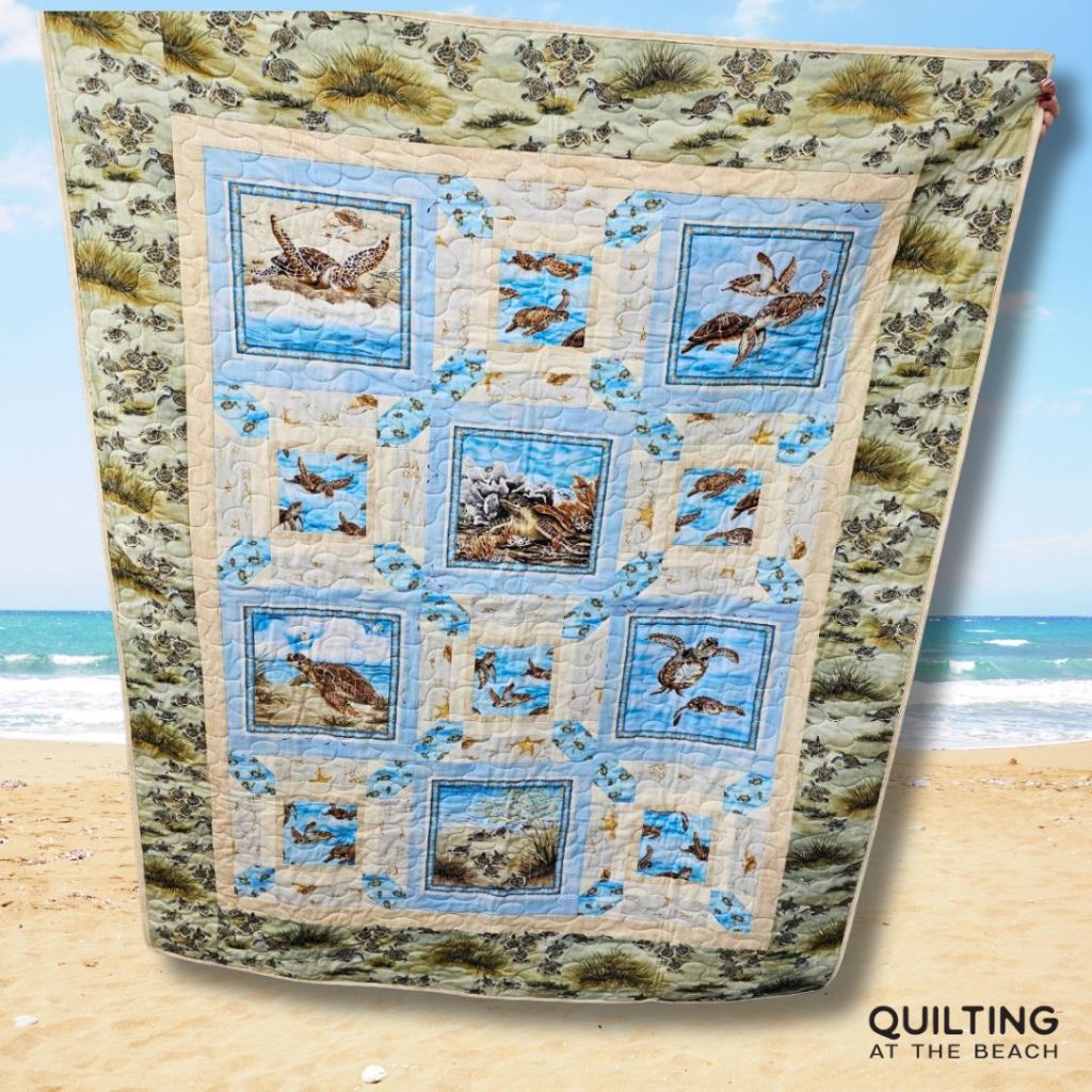 Turtle March Quilt Kit – Quilting at the Beach