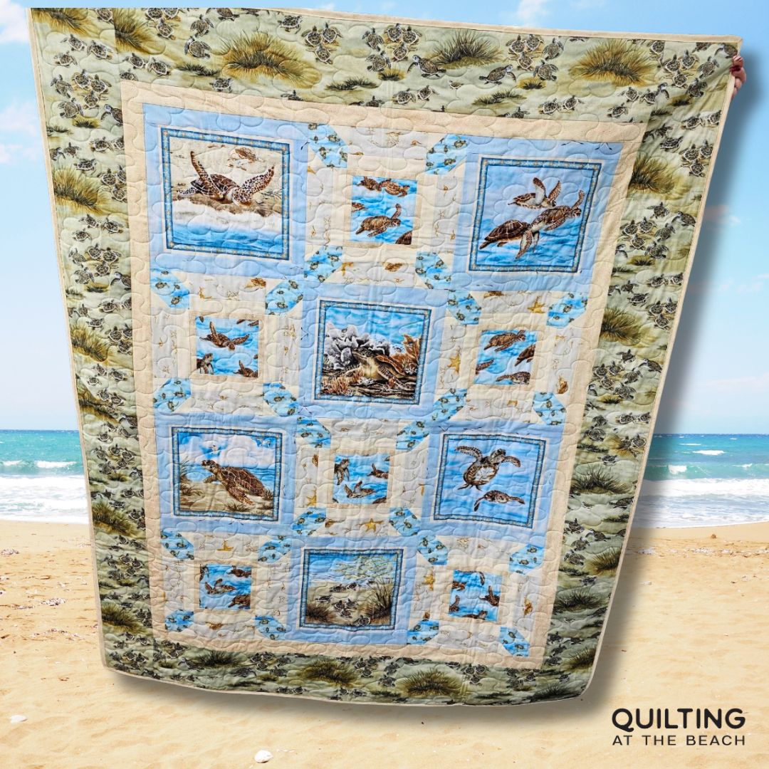 Turtle March Quilt Kit – Quilting at the Beach