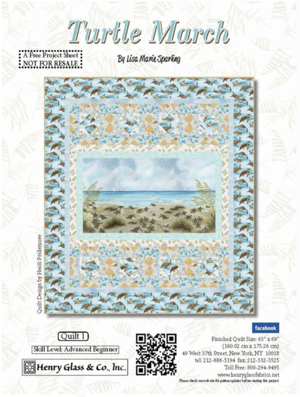 Turtle March Quilt Kit – Quilting at the Beach
