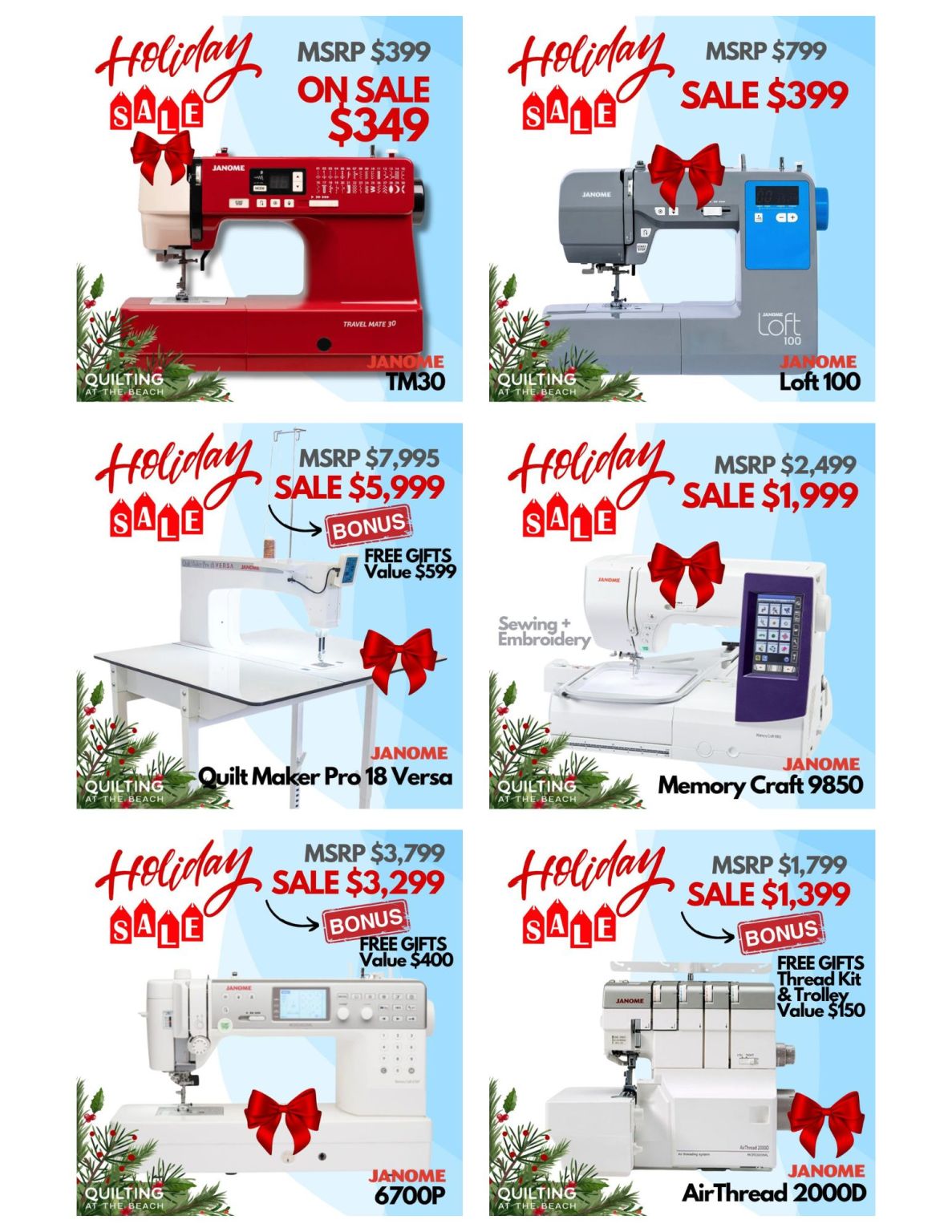 Sales and Promotions – Quilting at the Beach