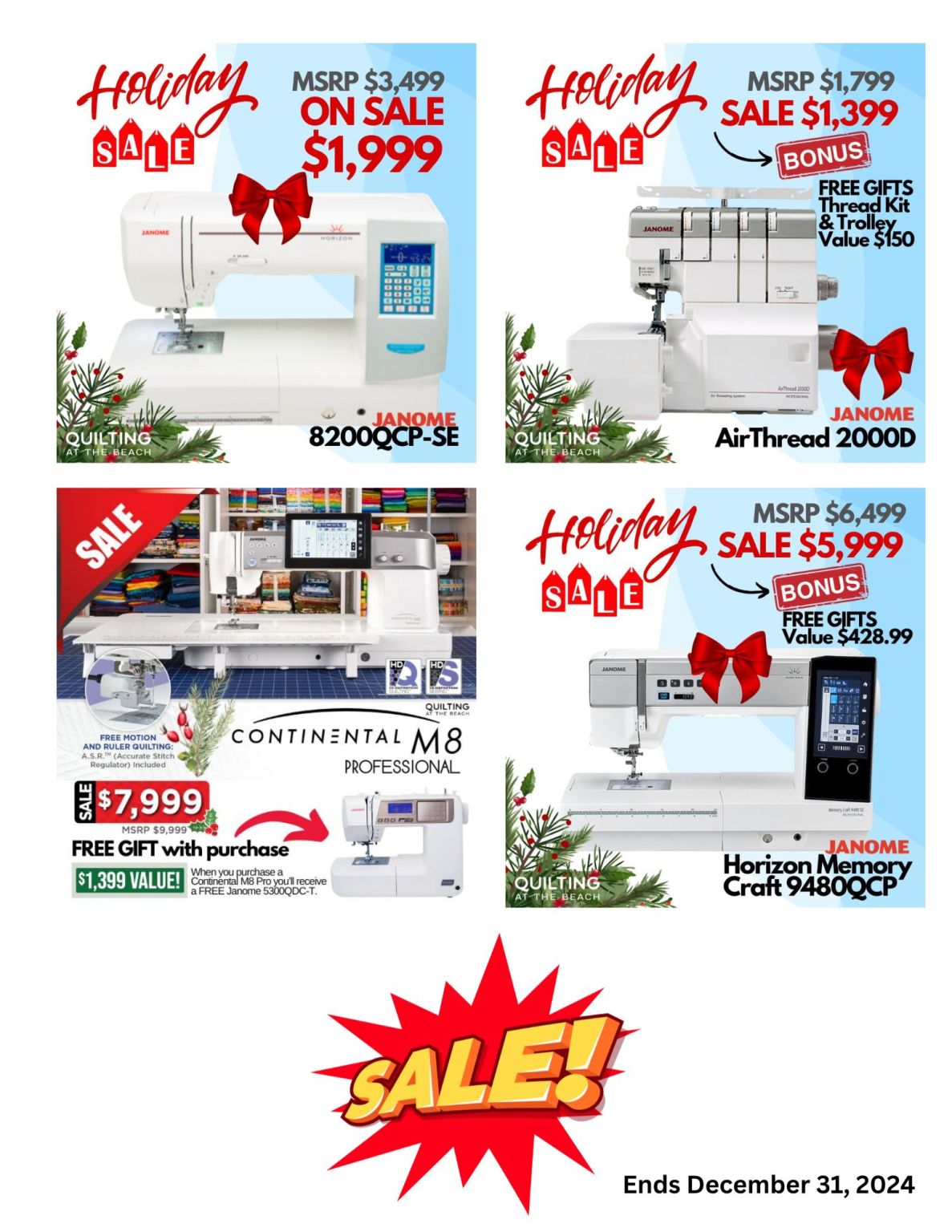 Sales and Promotions – Quilting at the Beach